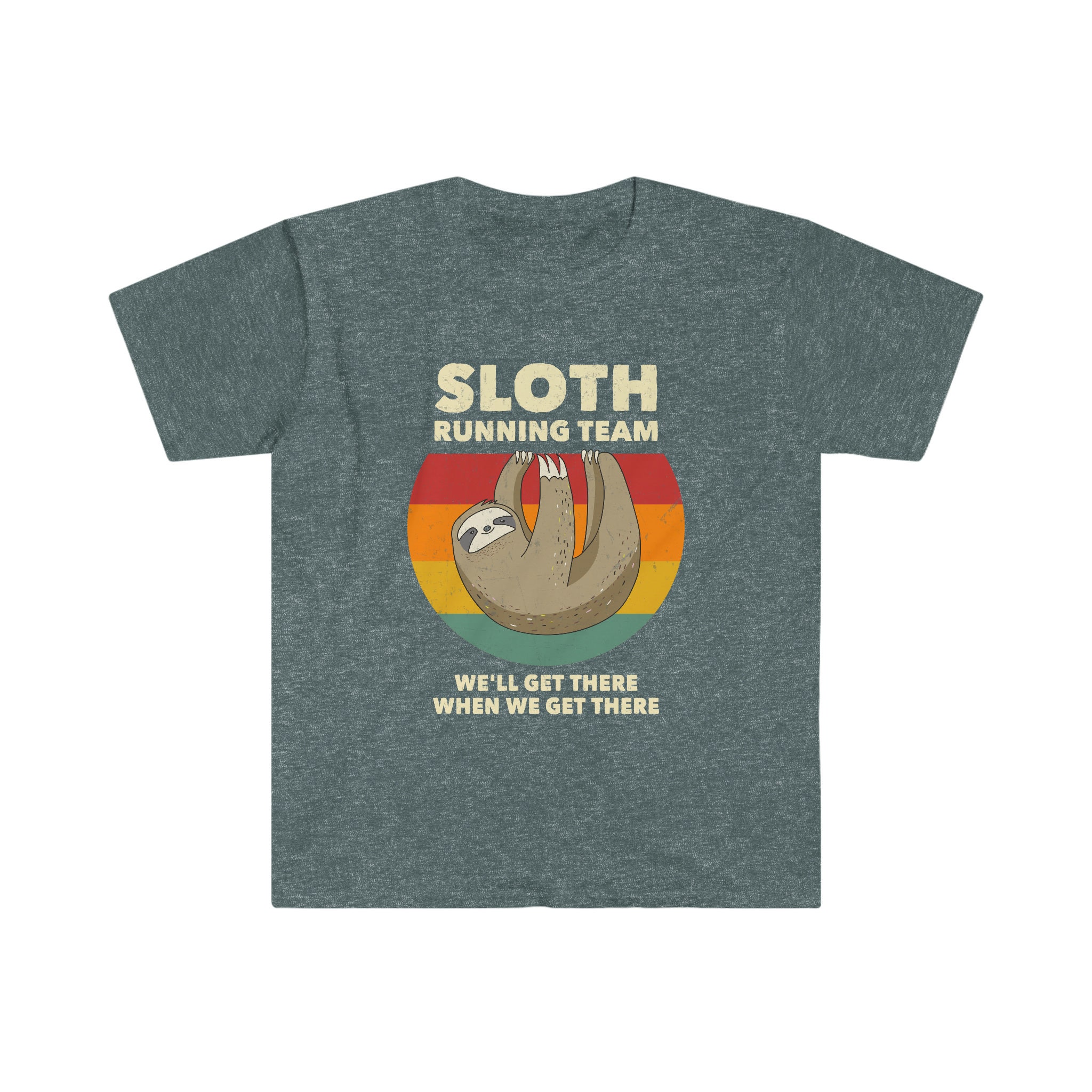 Sloth Running Team Tee Funny Marathon Runners T-shirt - Etsy