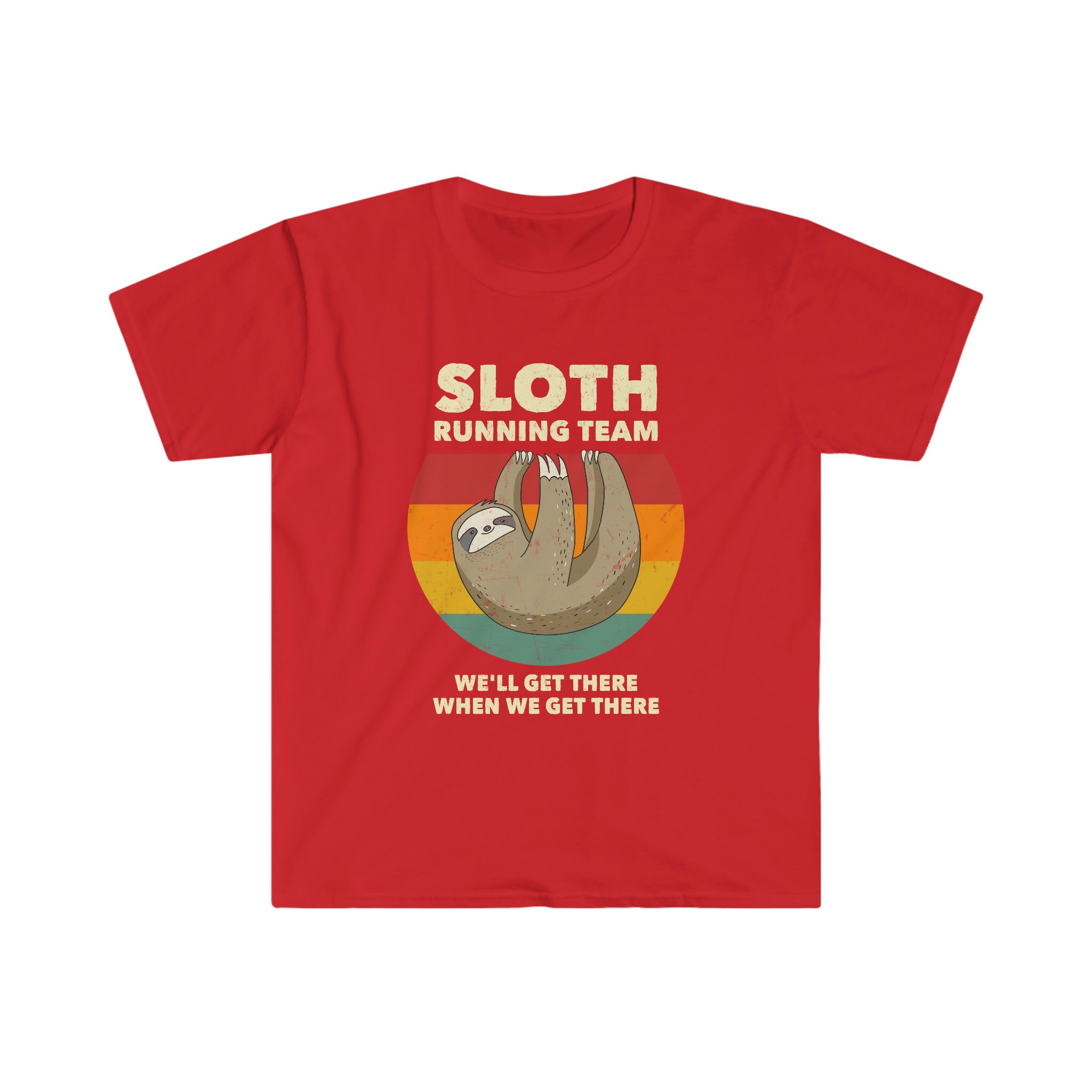 Sloth Running Team Tee Funny Marathon Runners T-shirt - Etsy