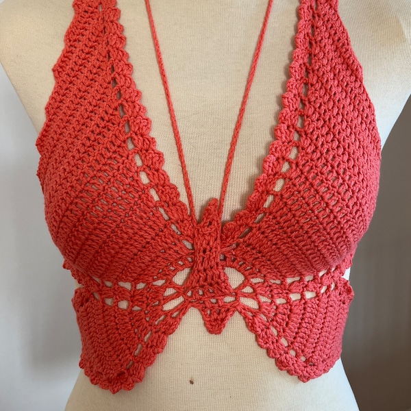 Crochet Butterfly Top - Etsy
