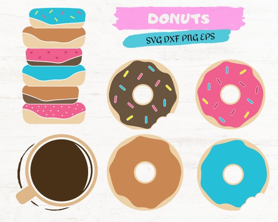 Donut SVG Donut SVG Bundle Donut Layereddxf Dount Cut - Etsy