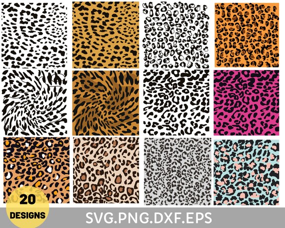 Leopard Print SVG Bundle Leopard Print Svg Cheetah Print Svg - Etsy