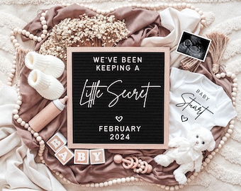 We've Been Keeping a Little Secret Digital Pregnancy - Etsy