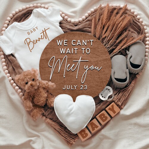 Digital Pregnancy Announcement Neutral Social Media - Etsy