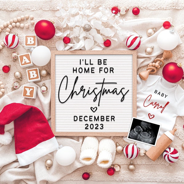 Christmas Pregnancy Announcement - Etsy