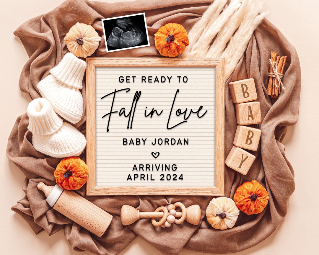 Fall Pregnancy Announcement Digital for Social Media Instagram ...