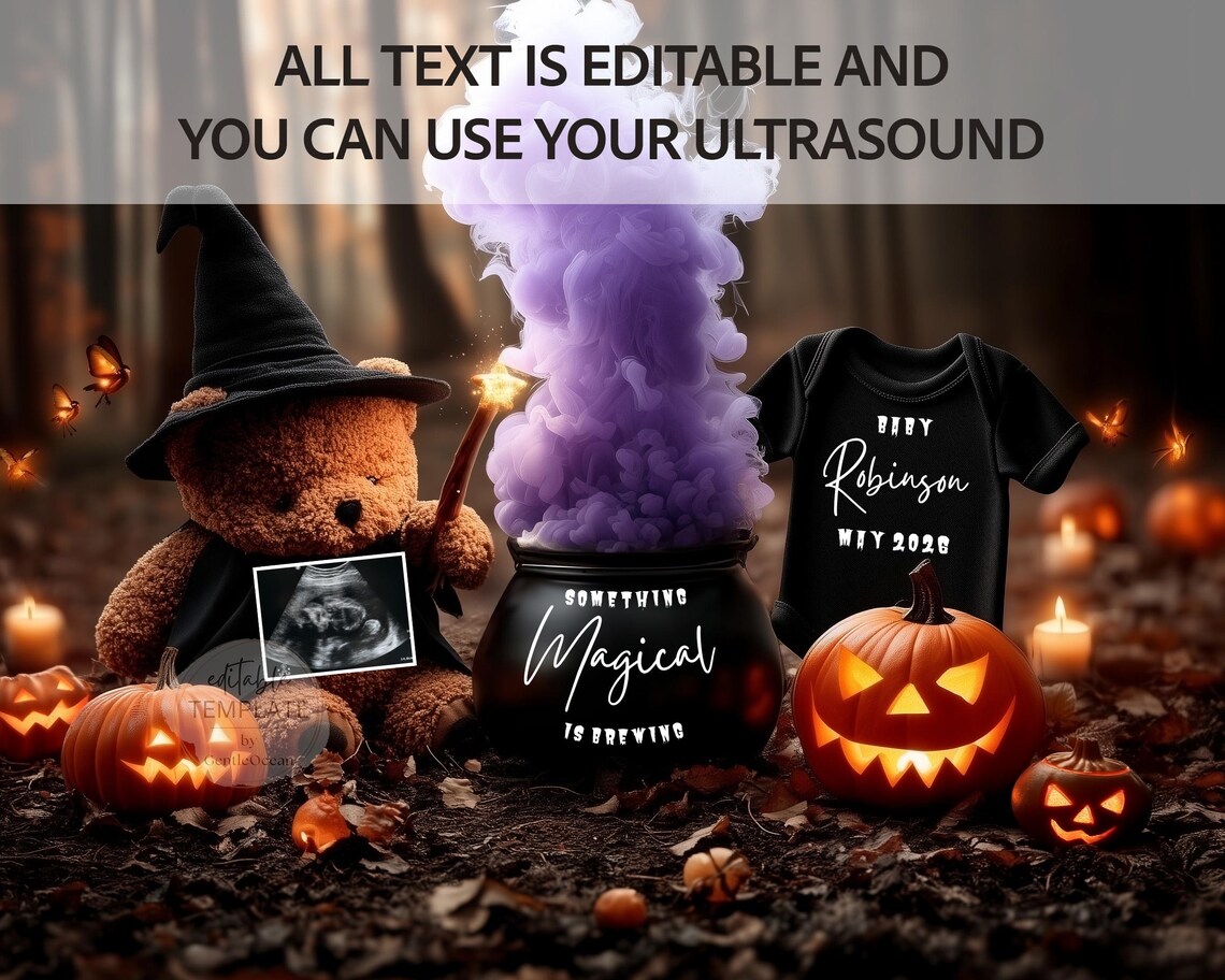 Halloween Pregnancy Announcement: Magical Baby Reveal, Social Media ...