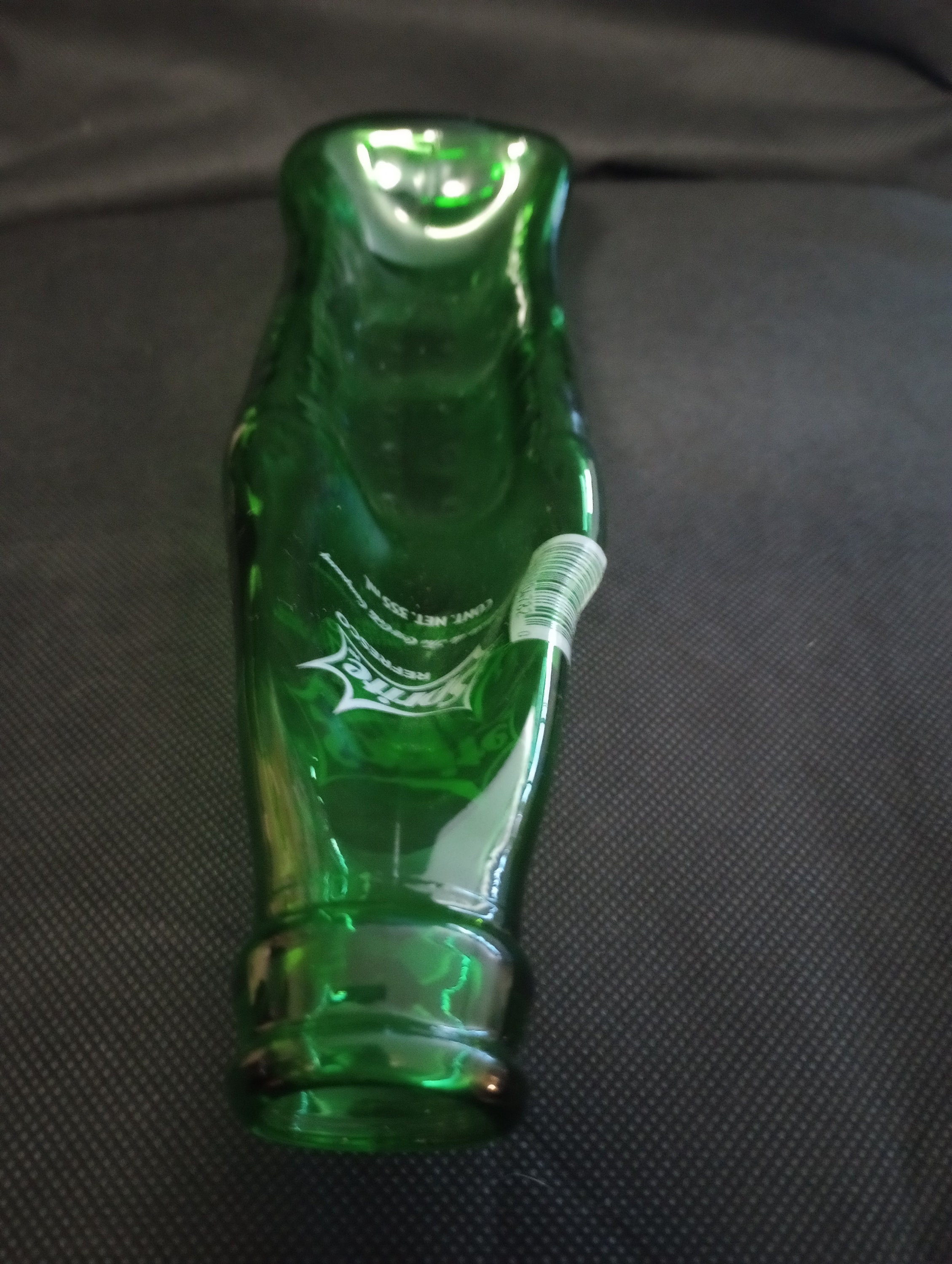 Beautiful Slumped Glass Sprite Bottle, Glass Dish, Glass Ashtray ...