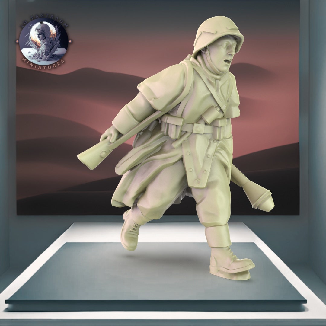 Volksgrenadier With Panzerfaust World War II German Soldier for Dnd ...