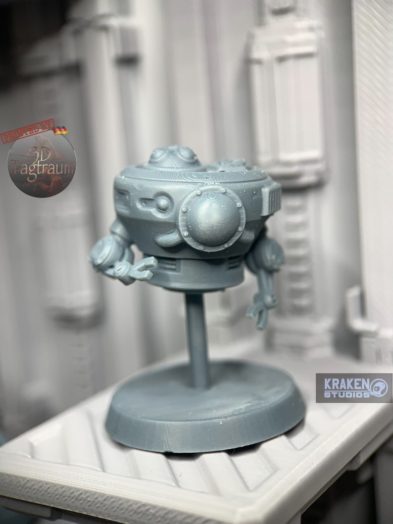 Sci-fi Droid Trio Tabletop Minis for Dnd Futuristic Gaming Small Robots ...