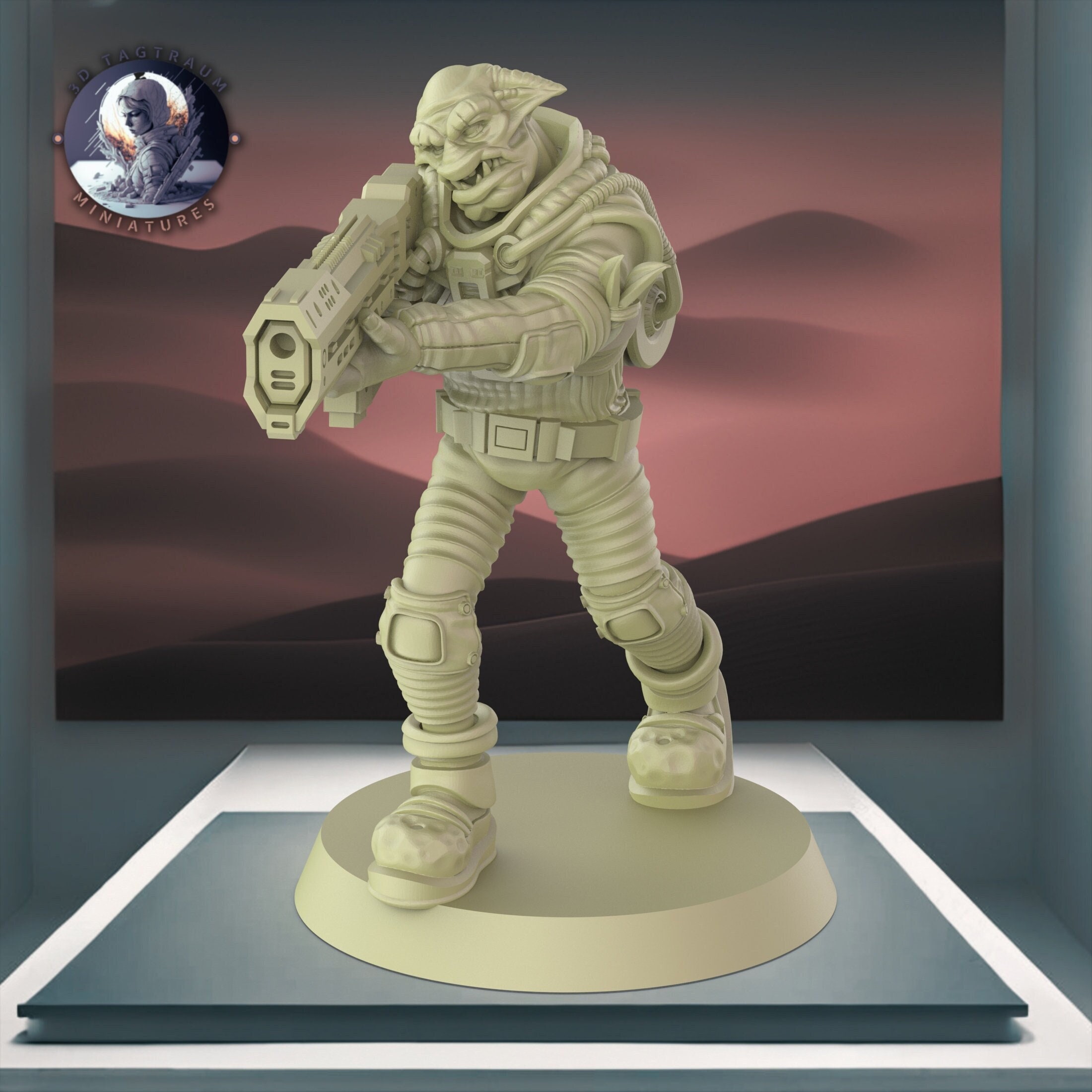 Dnd Alien Miniature Soldier for Ranged Combat Sci-fi Mini Wargaming - Etsy