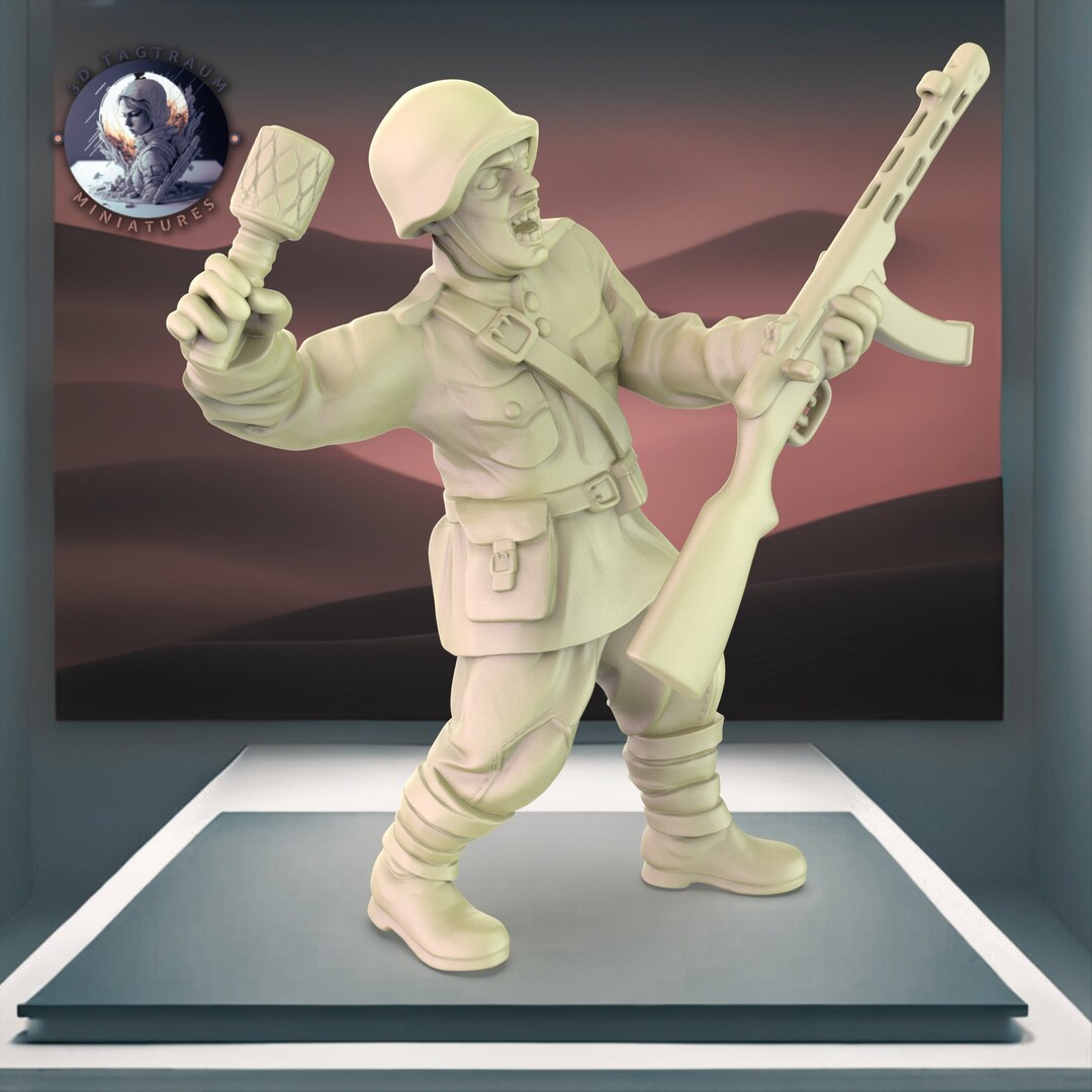 Russian Soldier RPG Miniature for Tabletop Dnd World War II - Etsy