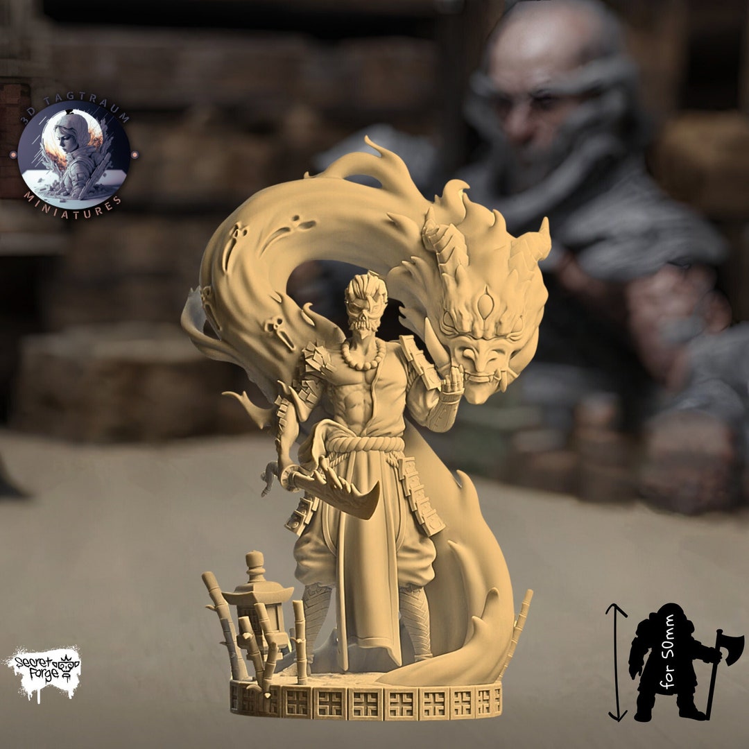 Dnd Monster Miniature Nero Demon for Tabletop Fantasy, RPG Games ...
