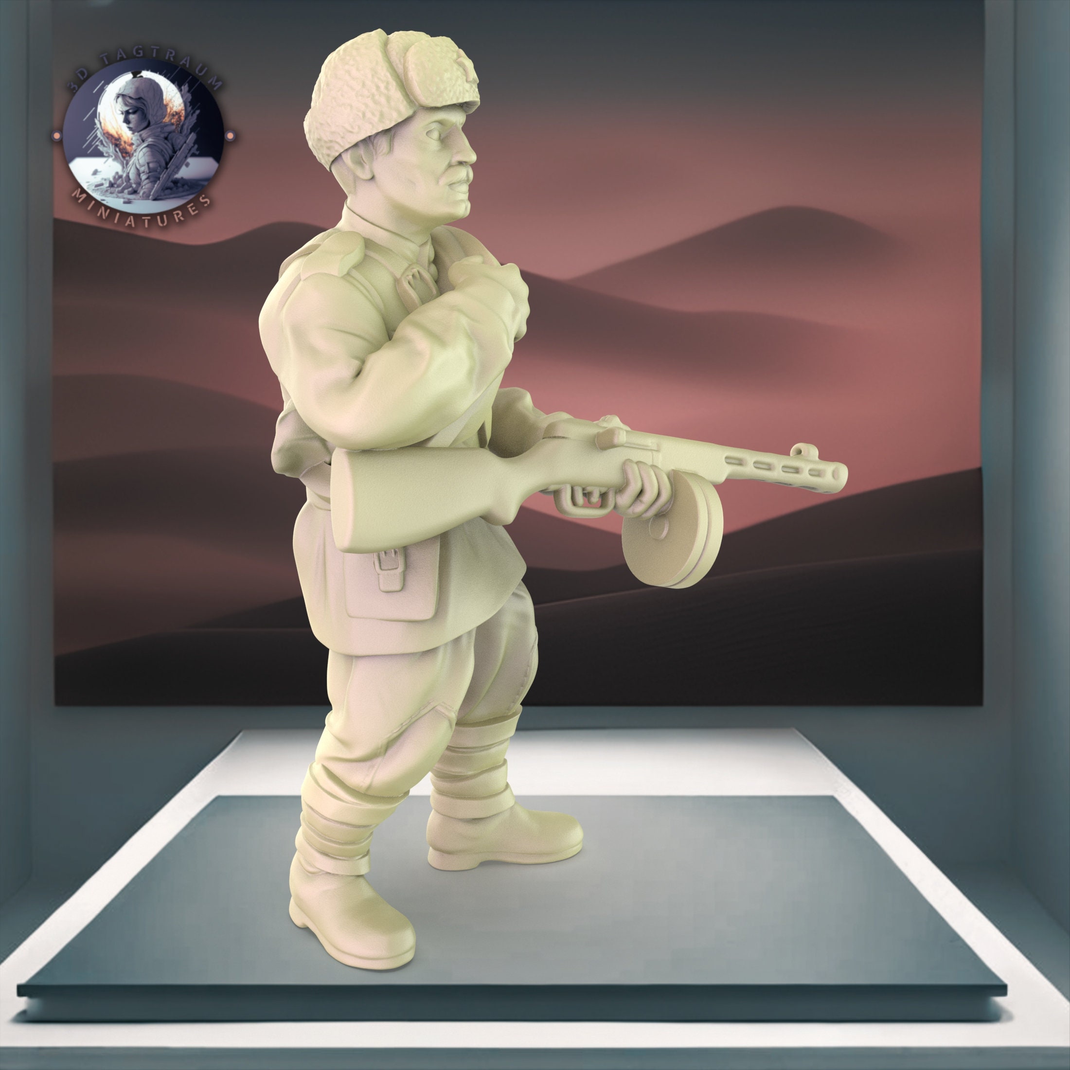 Dnd Soldier Russian Miniature for RPG Tabletop World War II - Etsy
