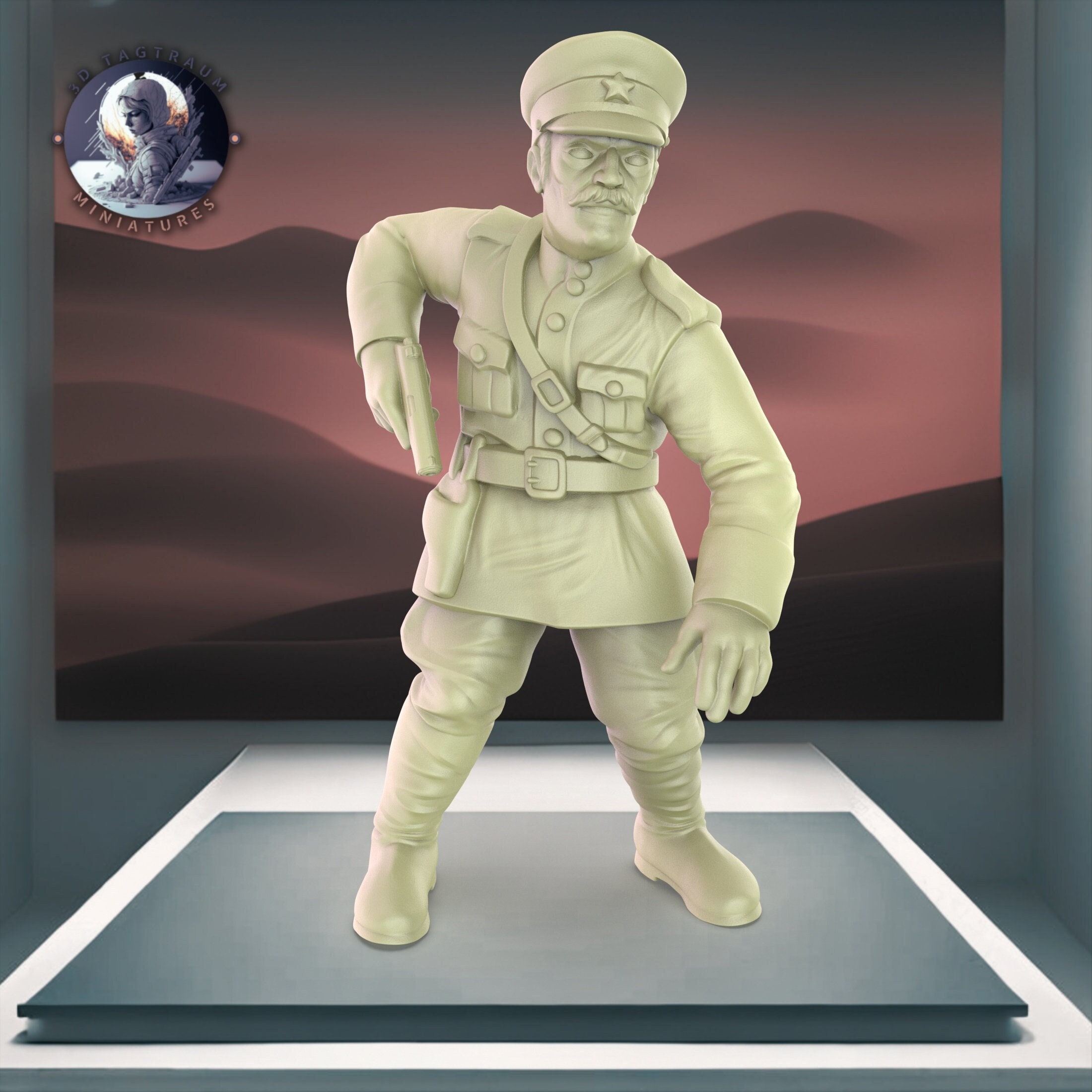 Russian Officer RPG Miniature for Tabletop Dnd World War II - Etsy
