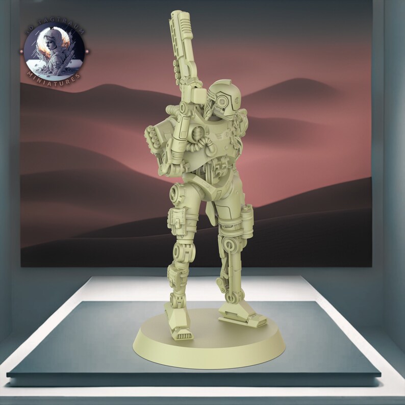 Sci-fi War Robot Tabletop Minis for Dnd Futuristic Gaming Dungeons and ...