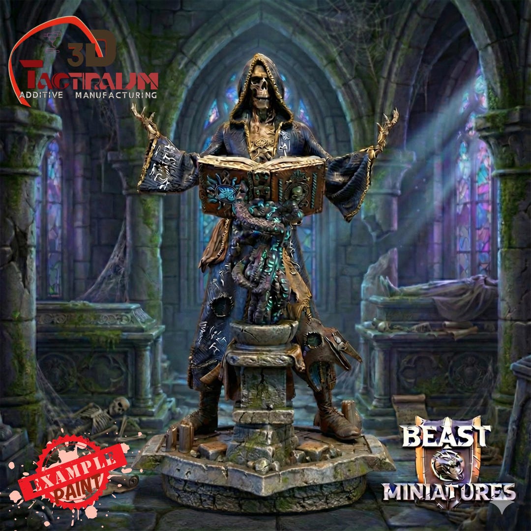 Ghalor | Dnd Miniature Necromancer Figure for 5E Tabletop Resin 3D ...