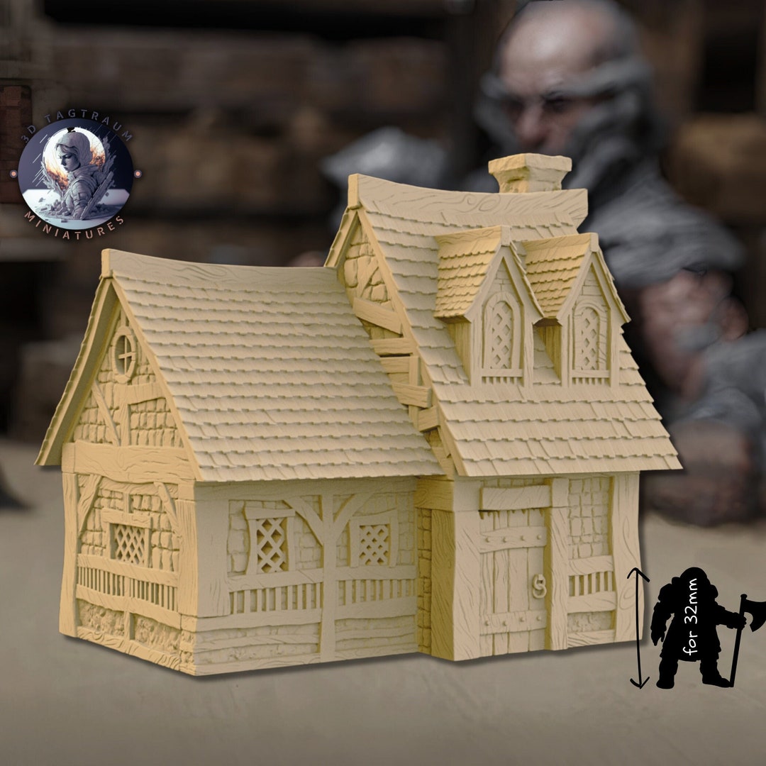 Dnd House Miniature One Stick for Tabletop Fantasy Terrain, RPG Games ...