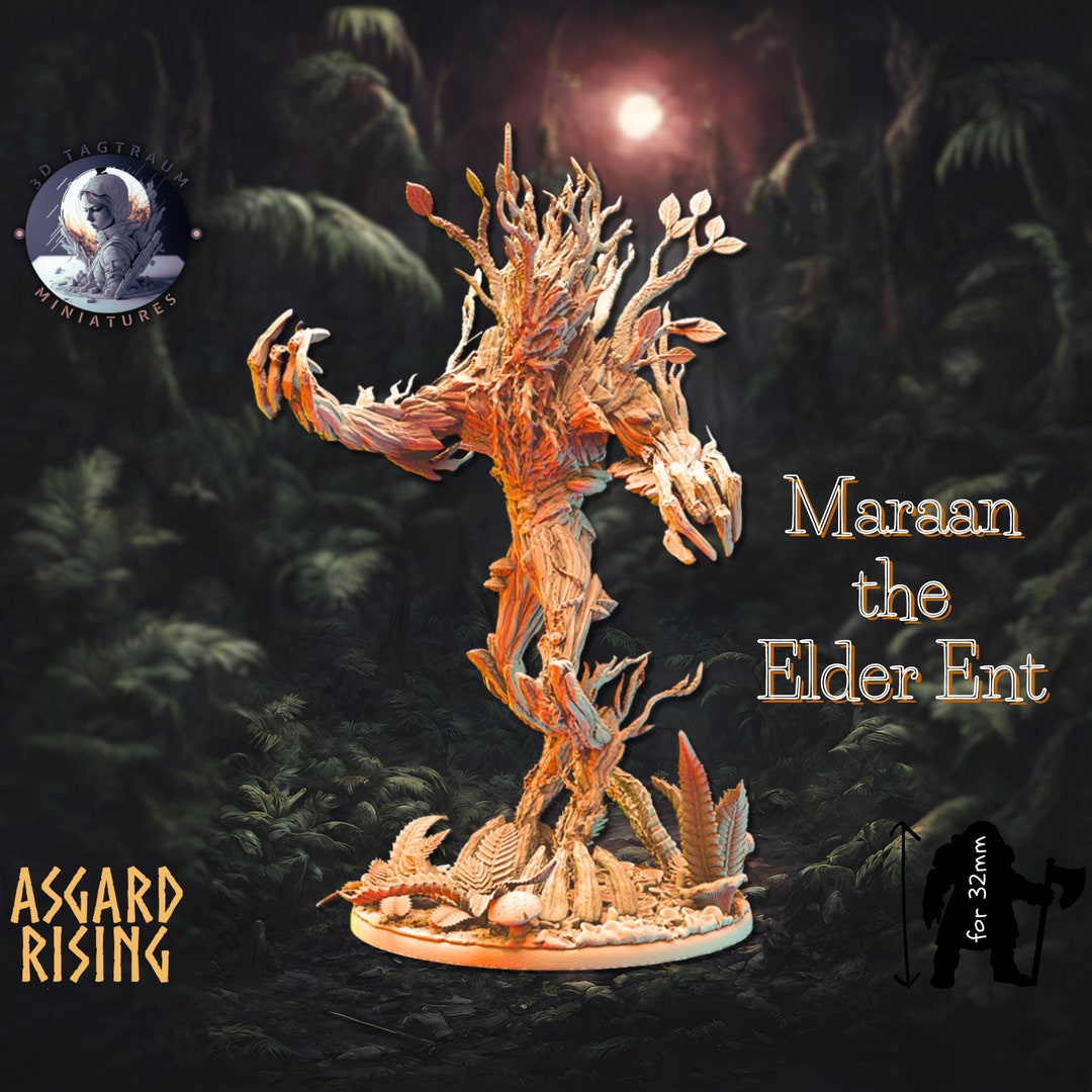 Mystical Treewalker D&D Miniature for RPG Tabletop Fantasy Games 5e ...