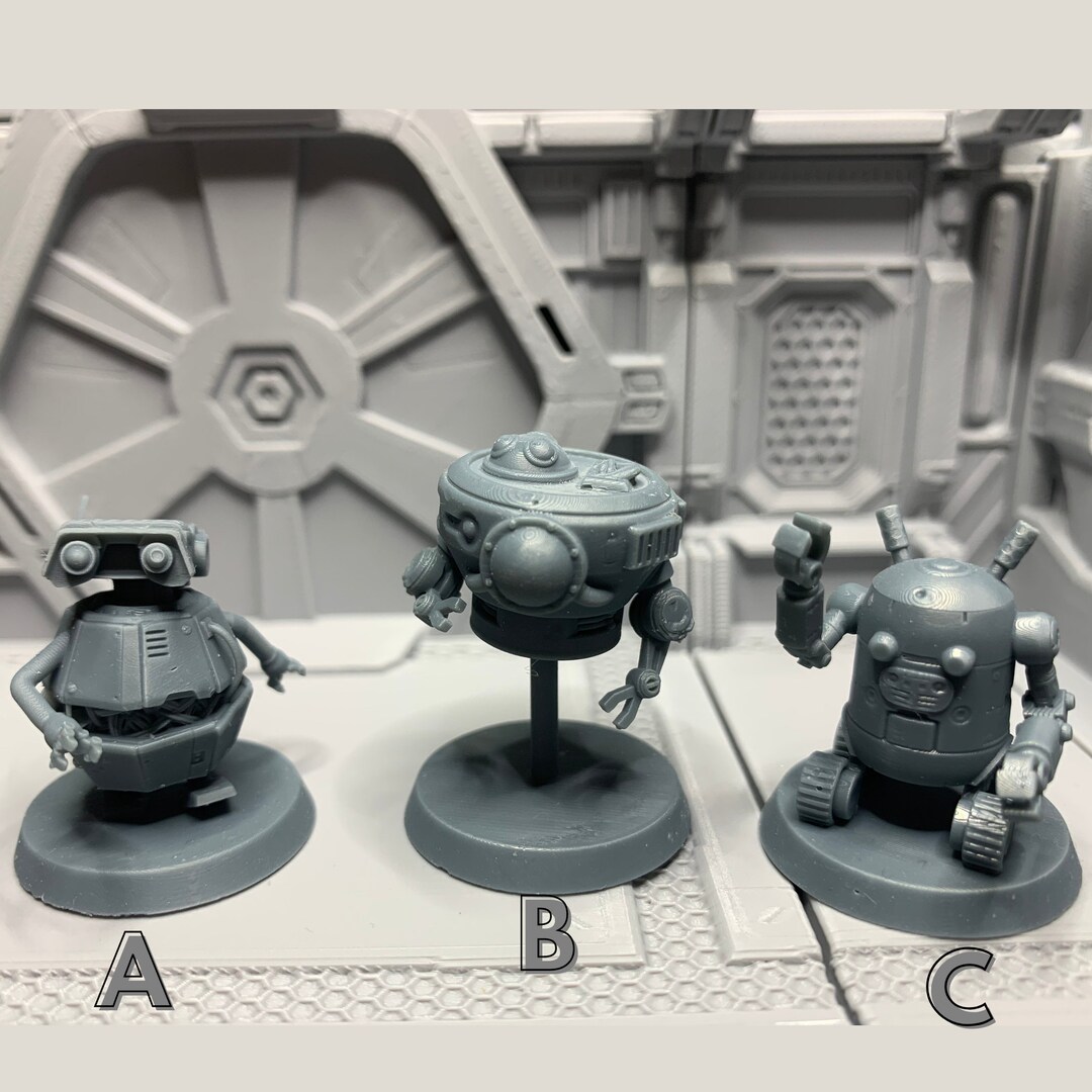 Droid Robot SET 32mm Miniature Sci-fi Dnd Dungeons and - Etsy