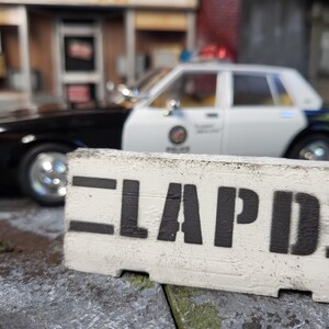 Police Concrete Barrier 1:24 Scale - Etsy