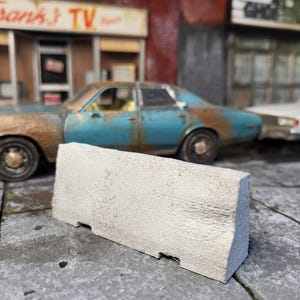 Police Concrete Barrier 1:24 Scale - Etsy