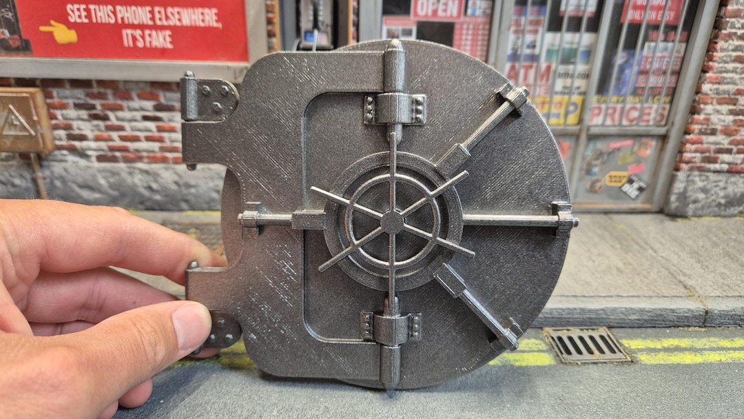 Bank Vault Door for Diorama - Etsy