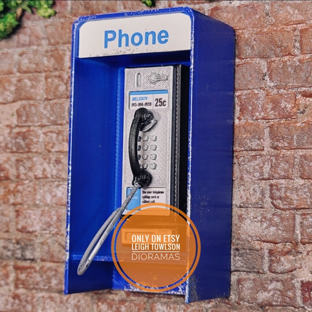 Miniature American Wall Payphone in 1:12 Scale - Etsy