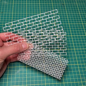 Brick Template for Dioramas - Various Scales - Etsy