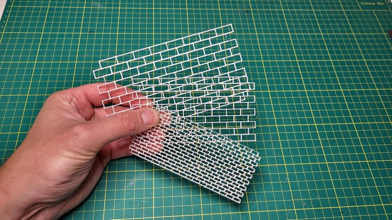 Brick Template for Dioramas - Various Scales - Etsy