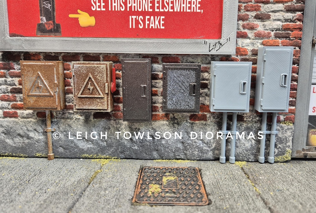 Electric Gas Wall Boxes for Diorama Dollshouse 1/12 - Etsy