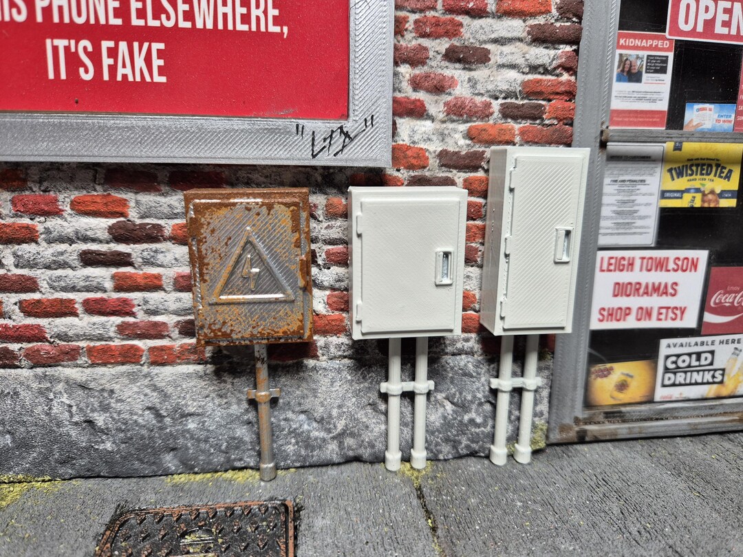 Electric Gas Wall Boxes for Diorama Dollshouse - Etsy
