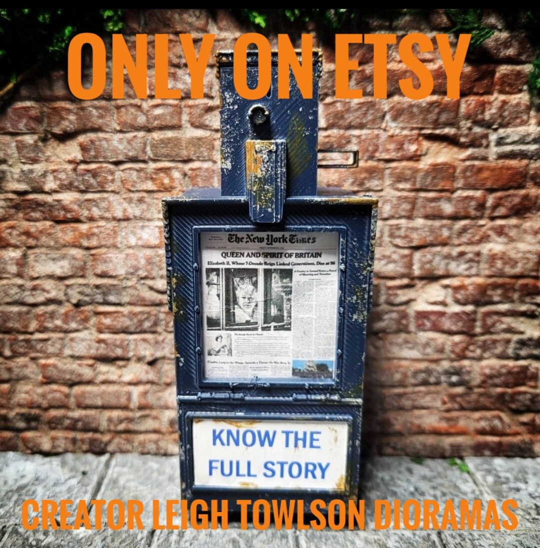 Miniature NYT Newspaper Vender for Diorama 1:12 Scale - Etsy