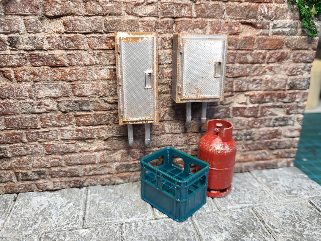 Electric Gas Wall Box for Diorama 1:12 Scale - Etsy