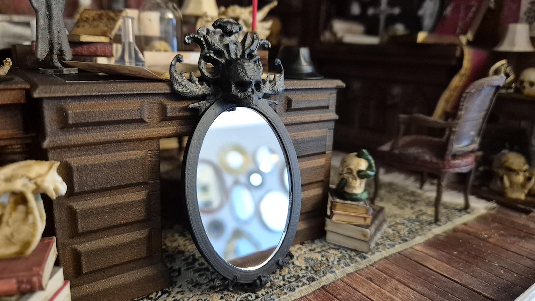 Gothic Skull Mirror 1/12 for Dollshouse - Etsy