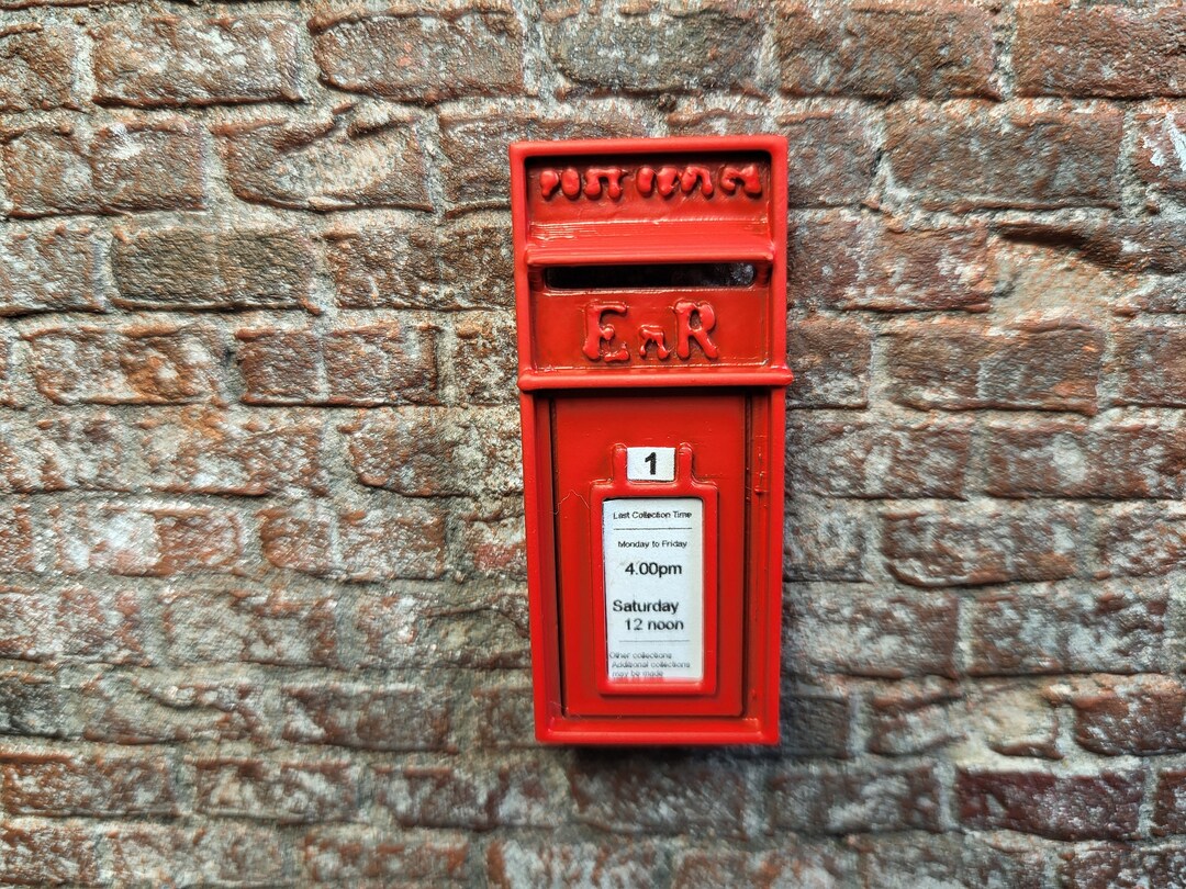 Dollhouse Wall Post Box EIIR 1/12 Scale - Etsy UK