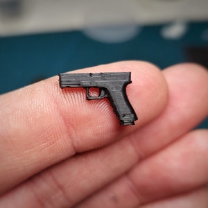 3D Printed Glock Gun for Action Figures - Etsy