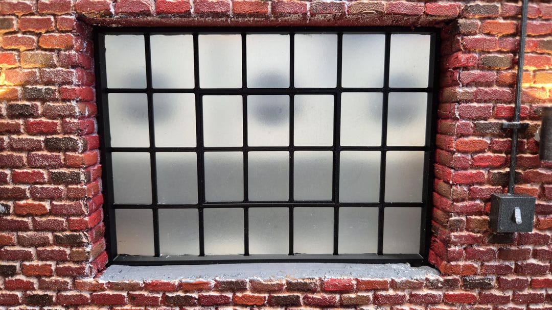 Industrial Look Window Frame for Diorama - Etsy