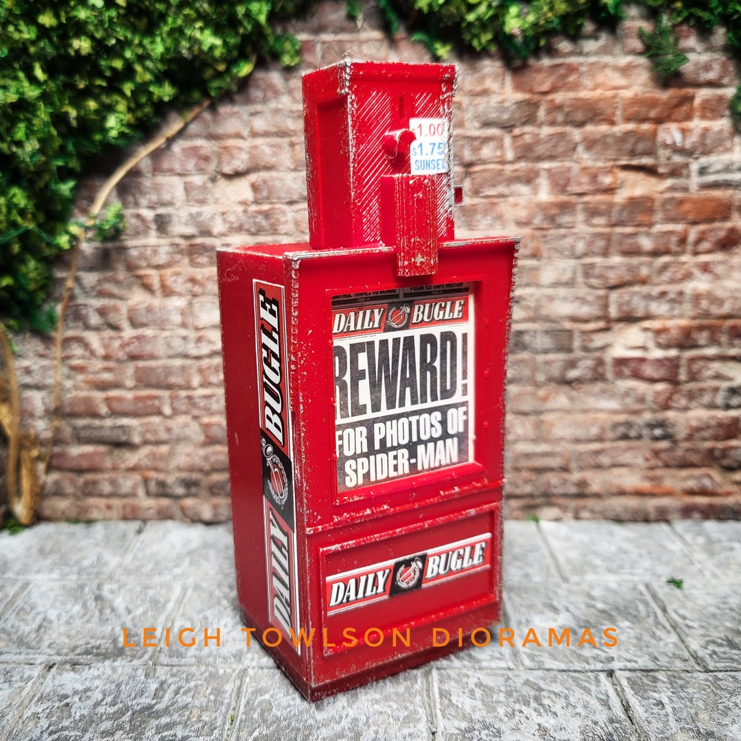 Miniature Daily Bugle Newspaper Vender for Diorama 1:12 Scale - Etsy