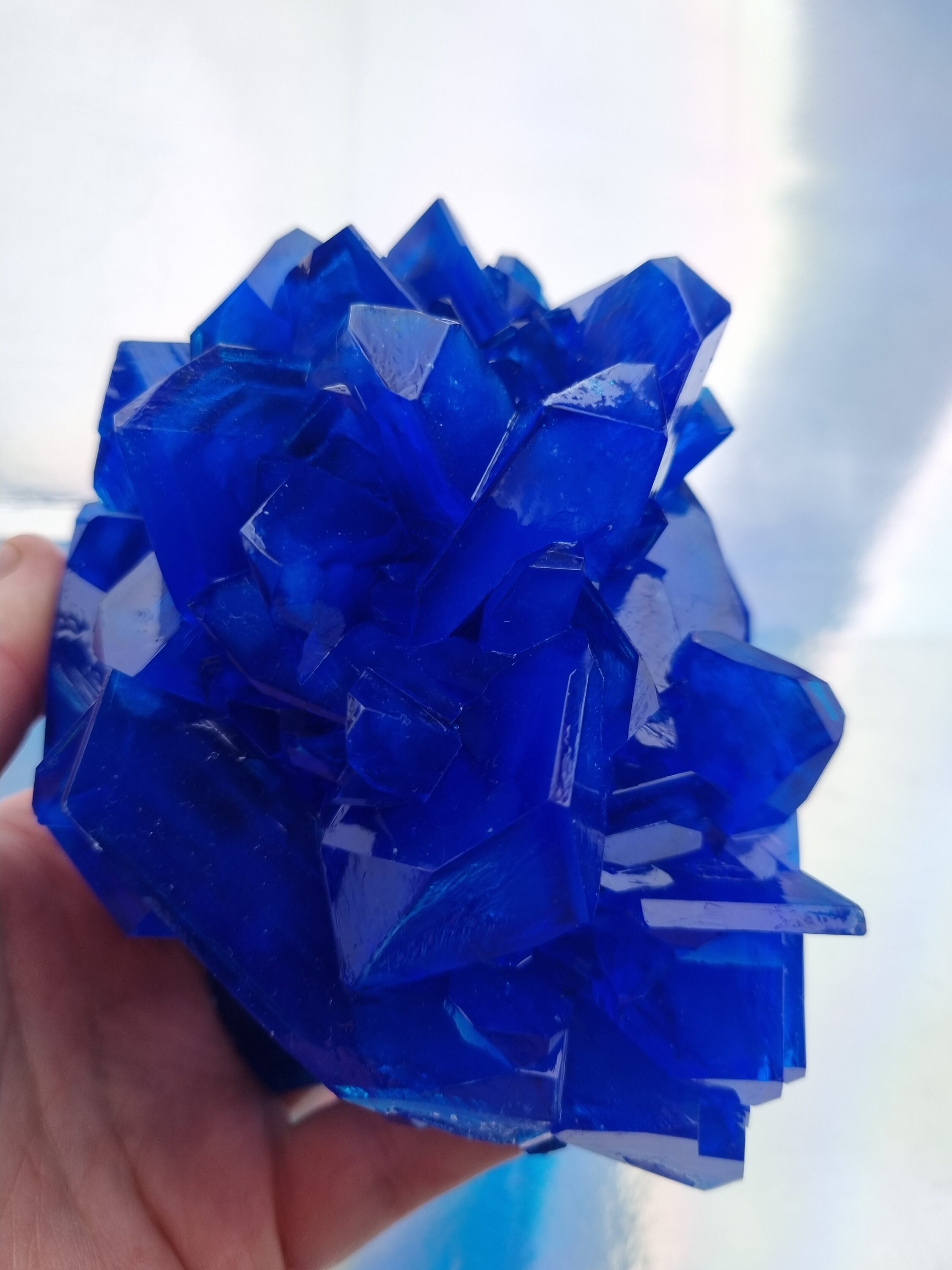 1.1 Kg / 2.4 Lbs Chalcanthite, Deep Blue Crystal, Lab Grown Crystal ...