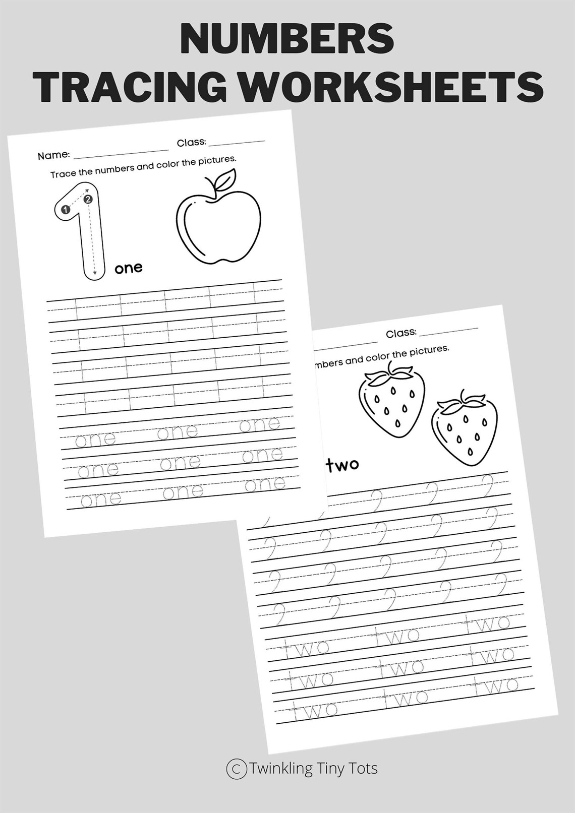 Numbers Tracing Worksheets / Handwriting Practice / Kids Printable ...