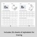 26 Letters Alphabets Tracing Worksheet / Color and Trace Alphabets ...
