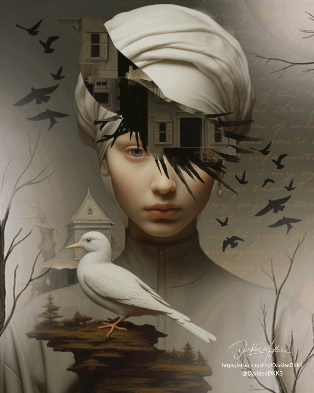 Moment of Peace Collage Wall Art Digital Collage - Etsy