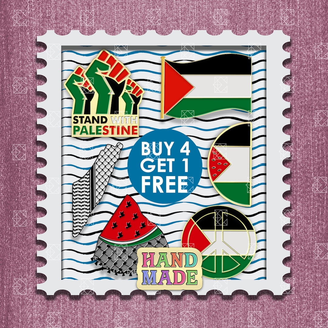 Palestine Pins Enamel Palestine Flag Pin Enamel Free Palestine Gaza ...