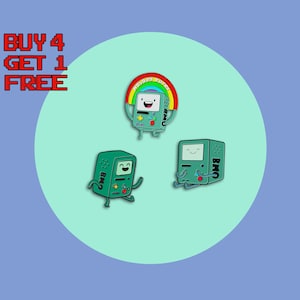 Bmo Cartoon Animation Pins Cartoon Enamel Pin Set Cartoon Lovers Gift ...