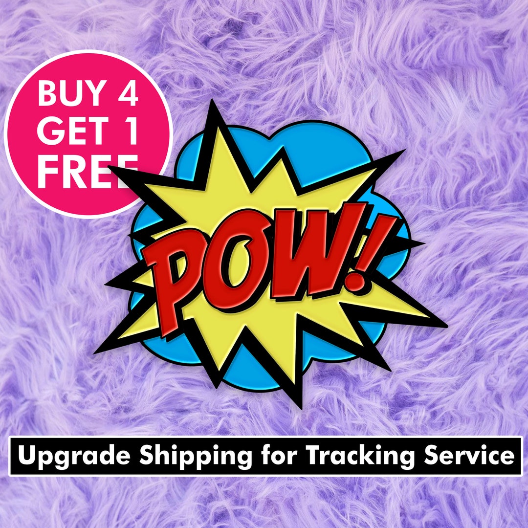 Comic Pow Enamel Pin Retro Pop Art Enamel Pins Funny Pin Custom Pins ...