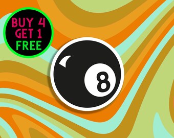 8 Ball Stickers - Etsy