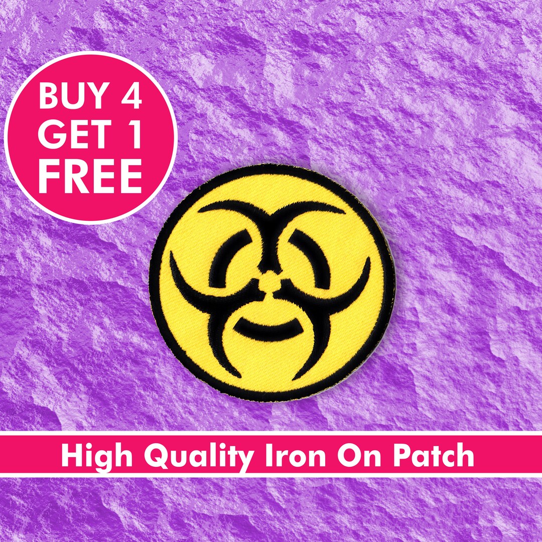 Biohazard Symbol Patch Zombie Toxic Patches Iron on Patch - Etsy