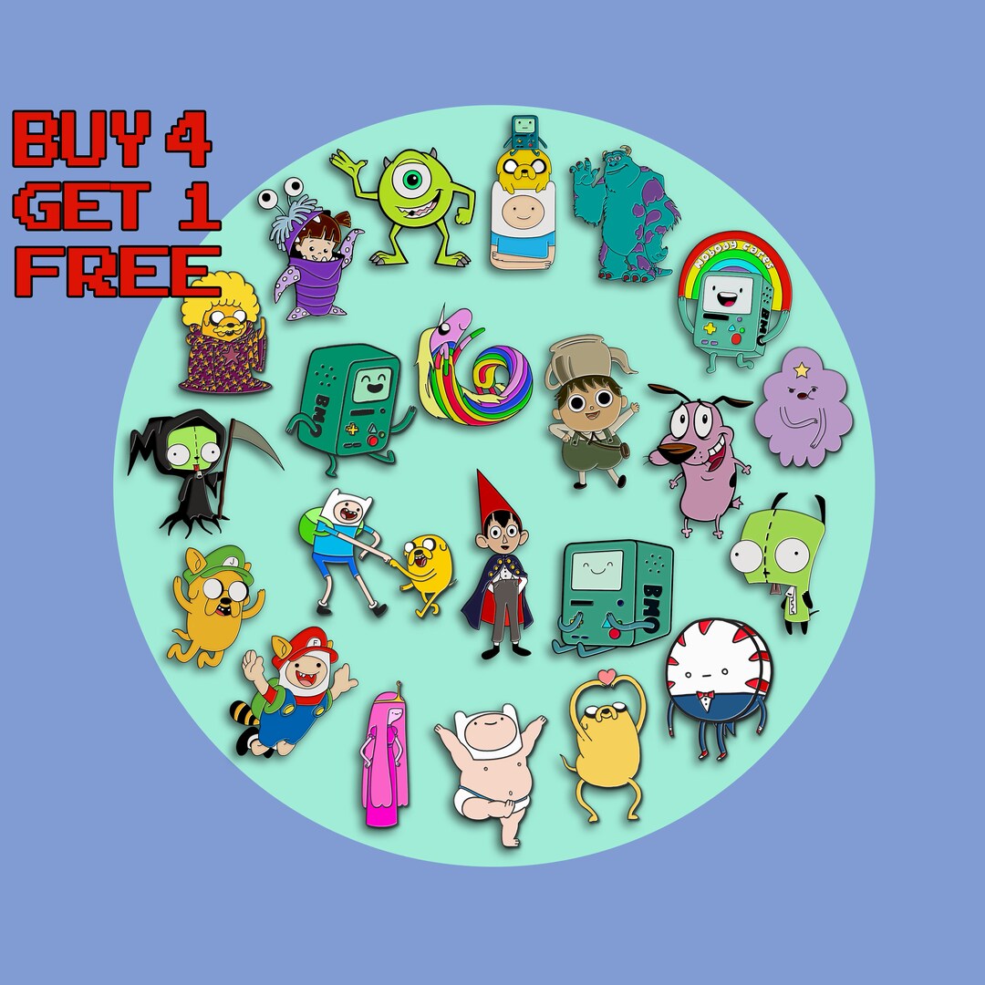 Bmo Cartoon Animation Pins Cartoon Enamel Pin Set Cartoon Lovers Gift ...