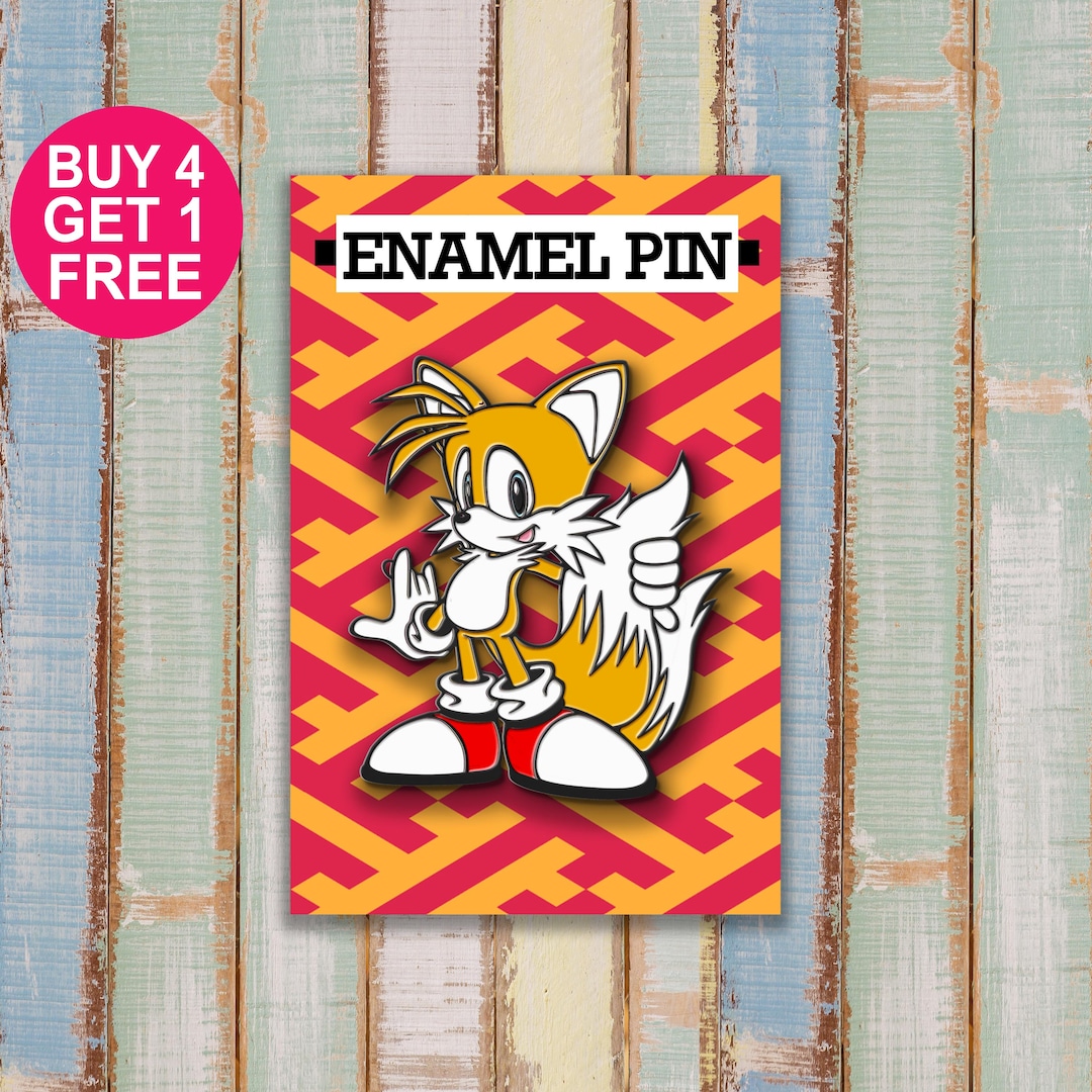 Tails Fox Enamel Pin Superhero Hedgehog Enamel Pins Cute Pin Bag Pins ...