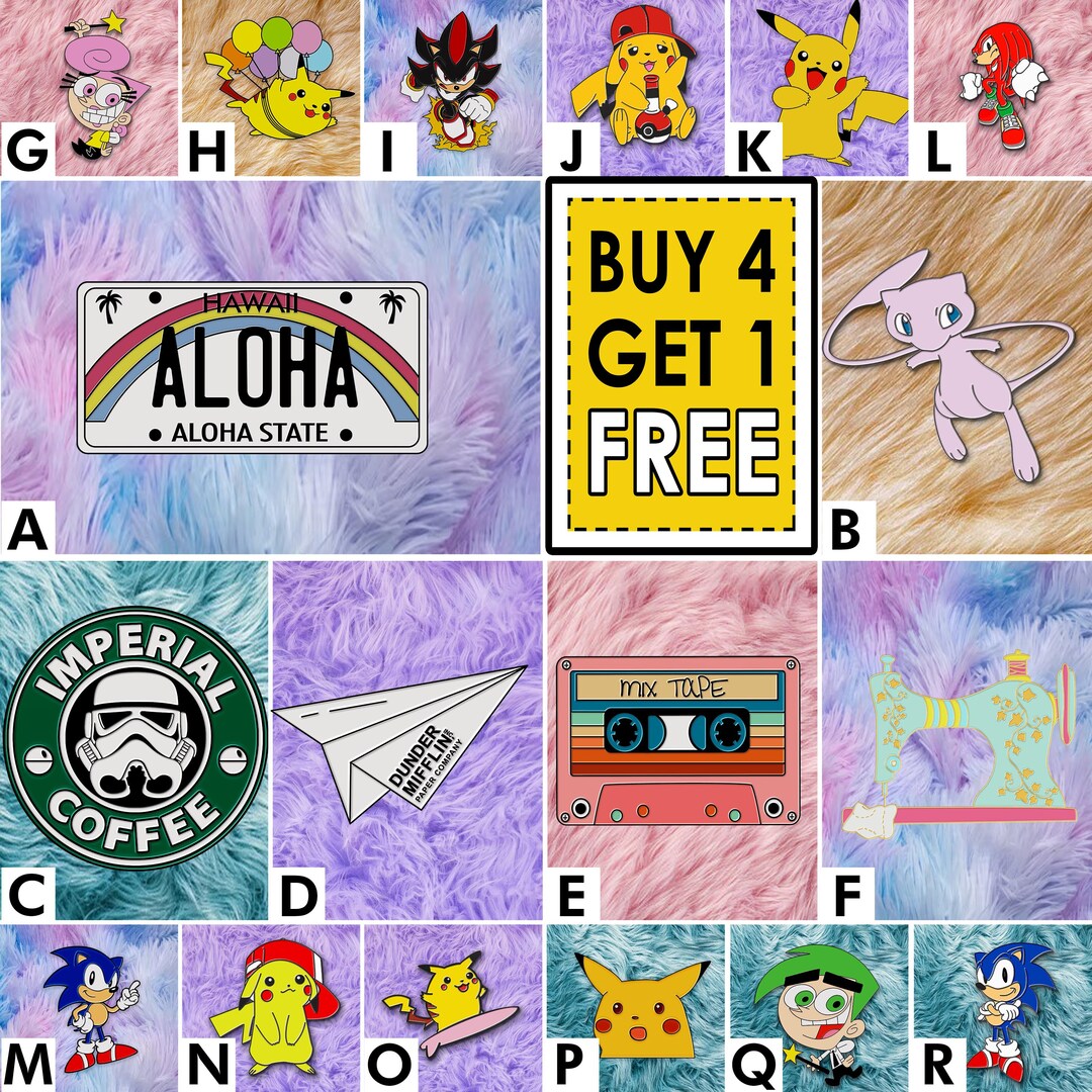 Hawaii Aloha Enamel Pin Mew Alien Enamel Pins Cute Pin Custom Pins ...